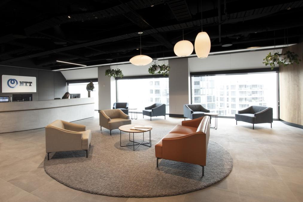 NTT global office design | office fit out Australia | United Workplace